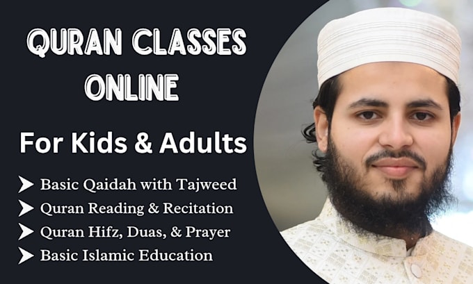 Help you learn quran majeed online with proper tajweed by Adan_iqbal | Fiverr
