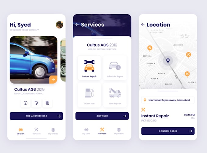 Develop mechanic booking app, car wash app, handy app, car repair app ...