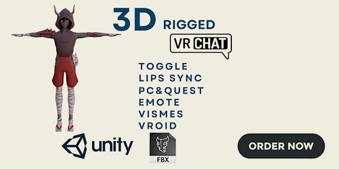 Do custom vrchat avatar by Mazi_vrchat | Fiverr