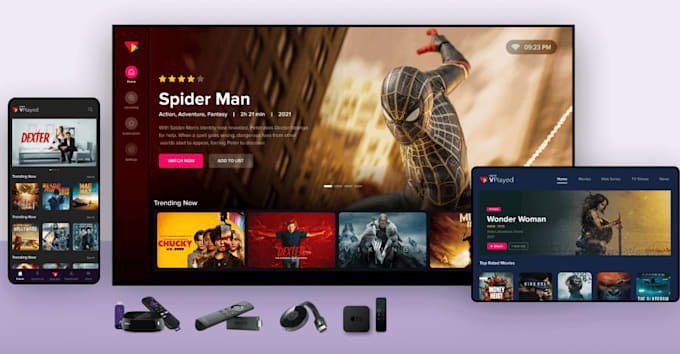 Develop live streaming app, vod app, ott platform, streaming app ...