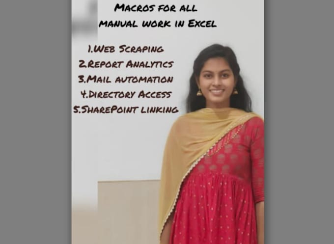 Excel macros for data analysis, visualization and sorting by Vijayalakshmim9 | Fiverr