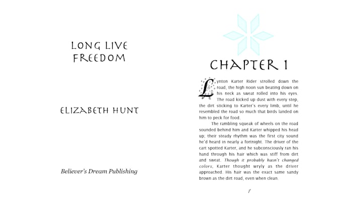 Book design layout for kdp and ingram spark by Elizabethahunt | Fiverr