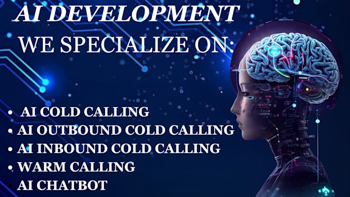 Do ai chatbot, ai cold calling, web app, saas web, inbound and outbound ...