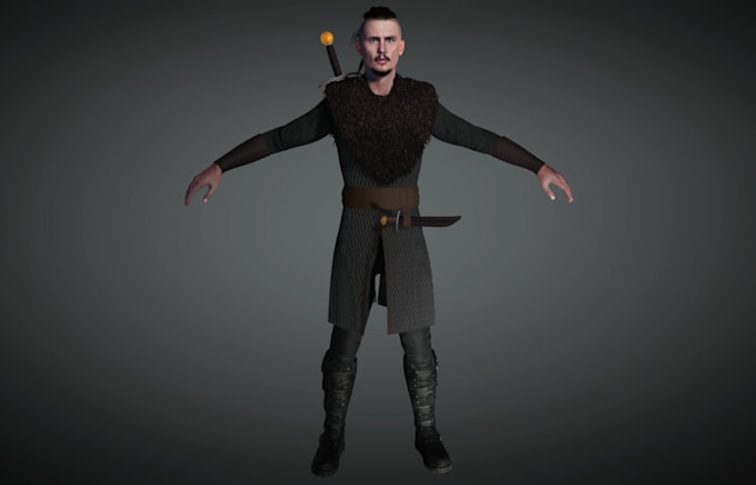 Do polycount 3d character, nifty island texture, ue5 modular rig, sfm ...