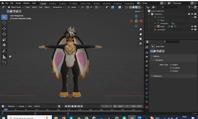 Model a 3d furry avatar, edit, vrchat avatar, fursona furry, nsfw, vrc character by Harry017 ...
