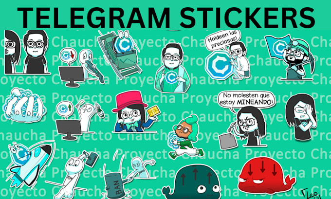 Do telegram stickers, animated stickers, crypto stickers, emoji ...