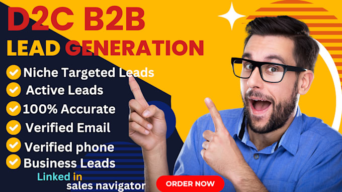 Provide d2c, b2b leads generation for business and sales by Grantgenius01 | Fiverr