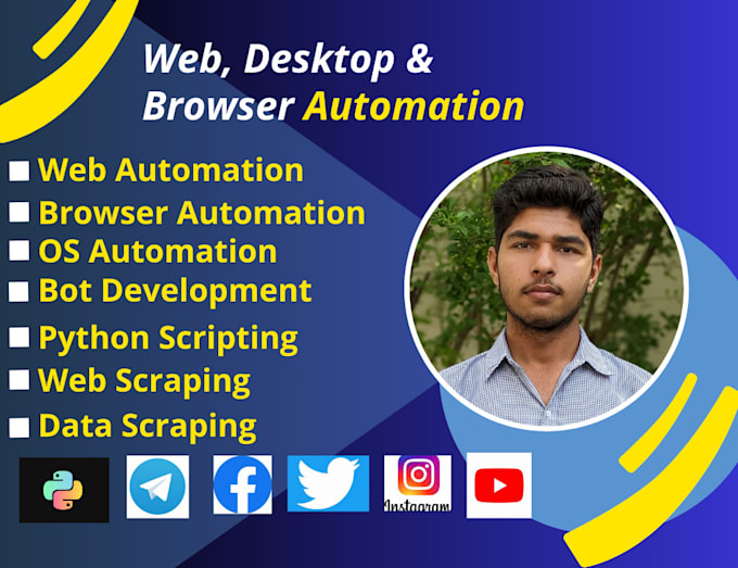 Automate your web tasks using python selenium by Altafdev786 | Fiverr Automate your web tasks using python selenium by Altafdev786 | Fiverr