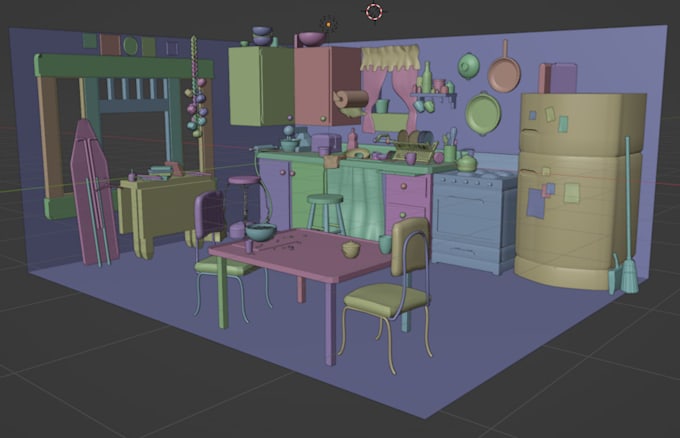 Do a custom 3d model background for videogame by Choriizo | Fiverr