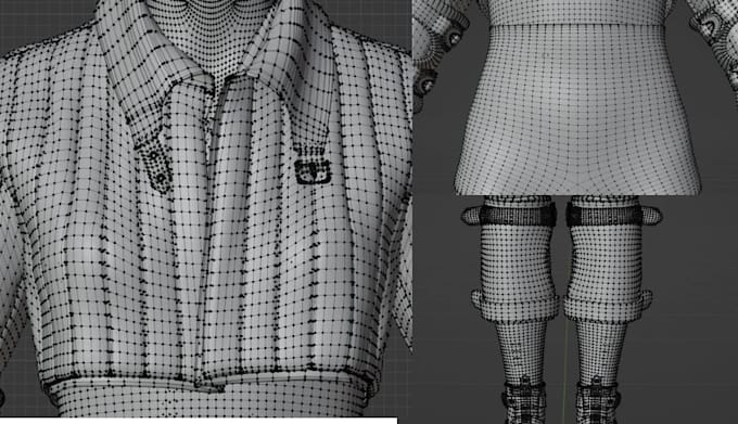 Fix your retopology, uv mapping, 3d model in blender, bake textures and unwrap by Blueycole | Fiverr