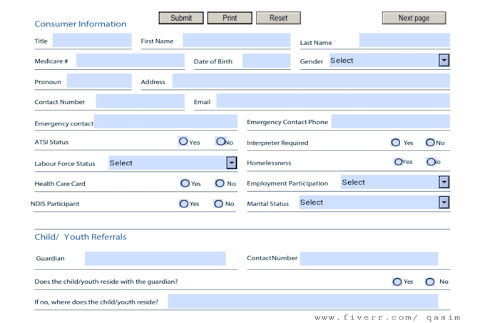 Create fillable form professionally by Asifzada_1994 | Fiverr