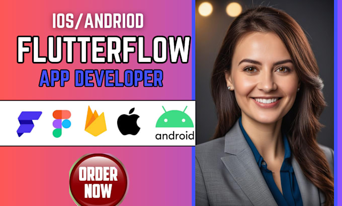 Build flutter app flutterflow app mobile app firebase for android app ...