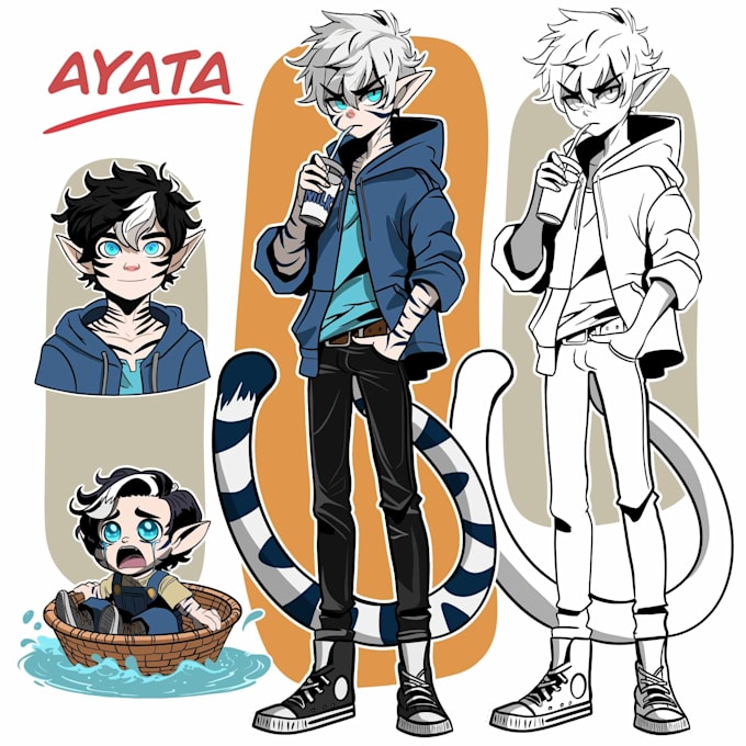 Produce character concepts and designs from description by Sampainart ...