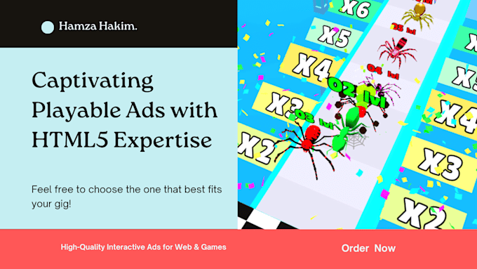 Do high converting html5 playable ads for your games or web app by Osmsolutionz | Fiverr