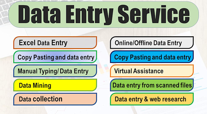 Do data entry, web scraping, excel, typing, copy paste work by Mohamed_zaheer | Fiverr