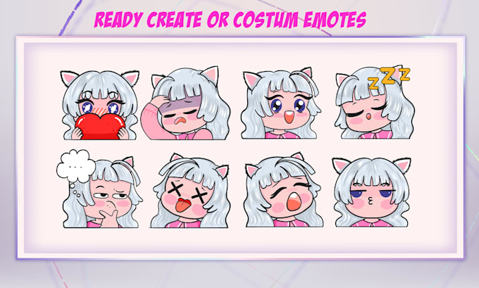 Create animated emotes for twitch,kick or youtube by Marsicon | Fiverr