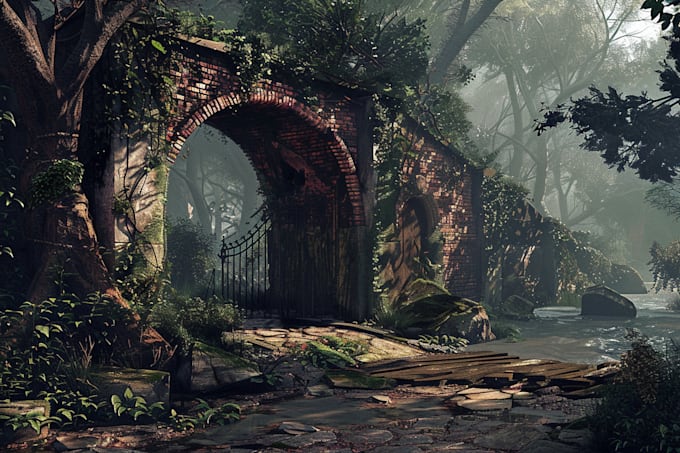 Draw environment concept art, fantasy worlds by Bagorhan | Fiverr
