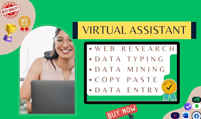 Do virtual assistant, data entry and web scraping by Mizan015 | Fiverr