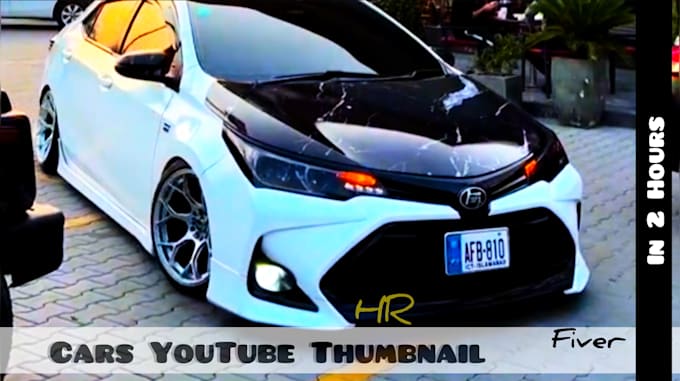 Design a beautiful cars youtube thumbnail by Harryoman | Fiverr
