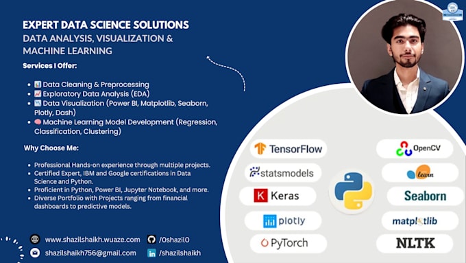 Do Data Analysis Eda Data Science Machine Learning In Python Power Bi Excel Sql By Shazilshaikh