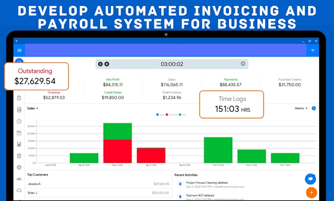 Develop automated invoicing and payroll system for business by Veraluna5 | Fiverr