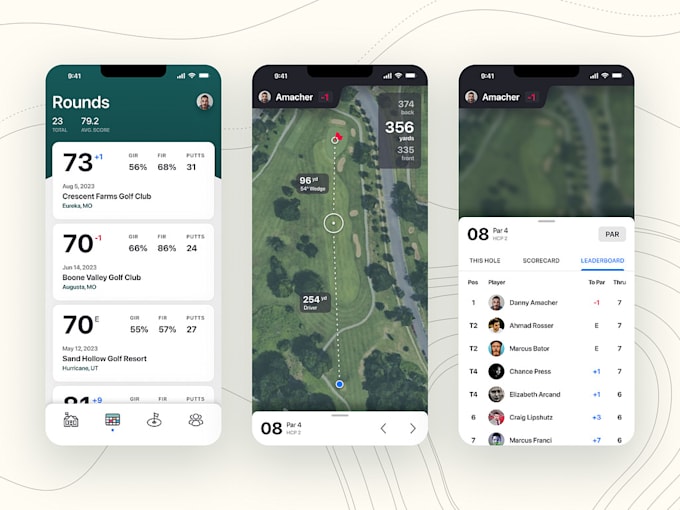 Create a golf booking app, golf appointment booking app by ...