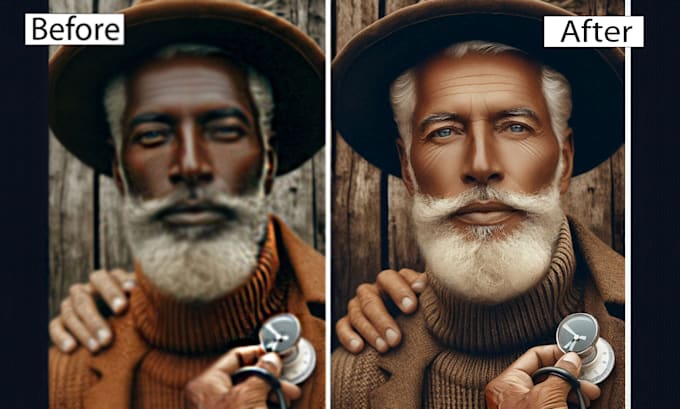 Enhance restore old upscale low quality photos in 24 hours by ...