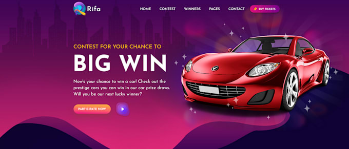 Design raffle website, competition website, giveaway website by ...