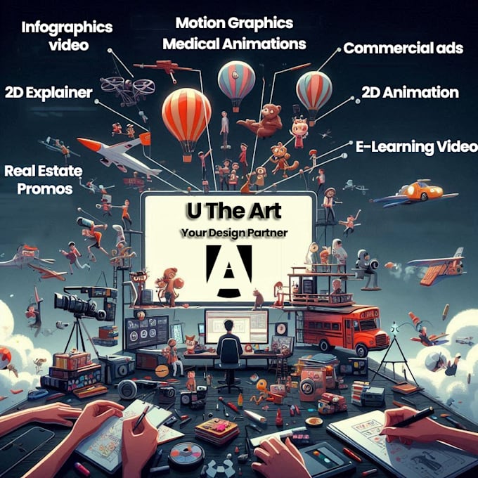 Create best 2d animated explainer video for commercial by Utheartstudio ...