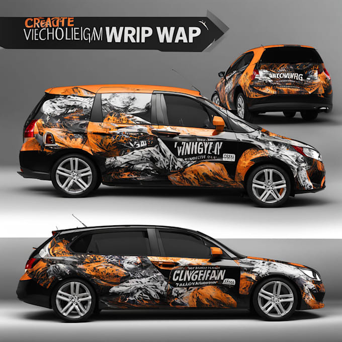 Create stunning custom vehicle wrap design by Vennielover | Fiverr