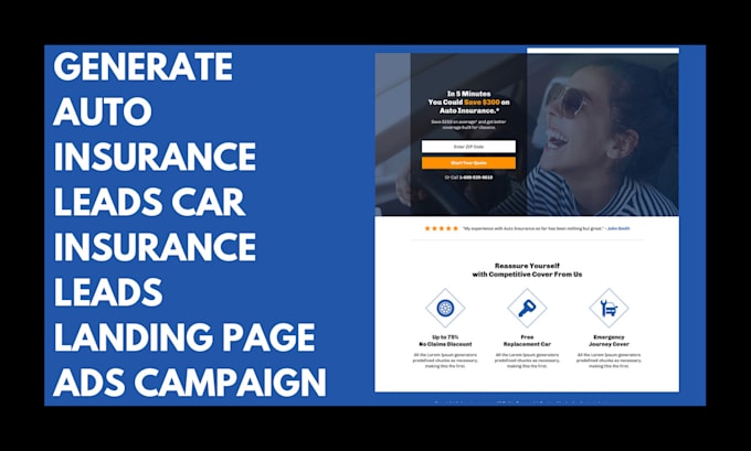 Generate auto insurance leads car insurance leads landing page ads ...
