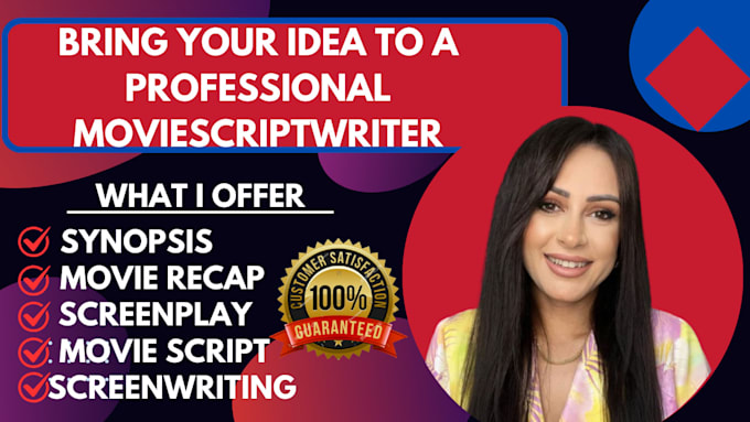 Be scriptwriter for movie script short film script screenplay ...