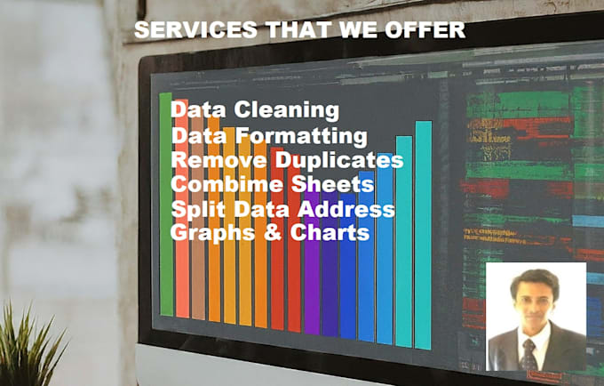 Provide Excel Data Cleaning Formatting Data Analysis Graphs Charts