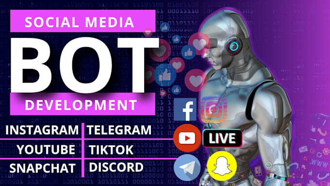 Do automated social media bot youtube bot tiktok bot instagram bot by Nikolaolaf | Fiverr