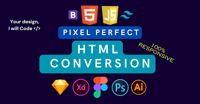 Convert figma to html css responsive, psd to html bootstrap by Shady061 ...