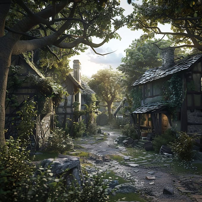 Create a environment concept art, fantasy worlds by Chololsae | Fiverr