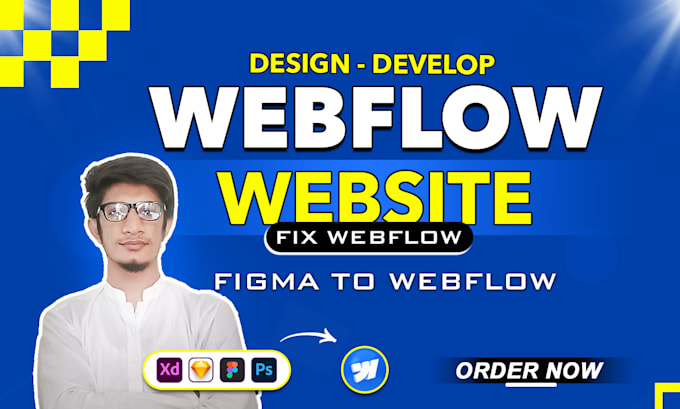 Develop a webflow website, convert figma to webflow, or fix webflow issues by Graphicss_dr | Fiverr