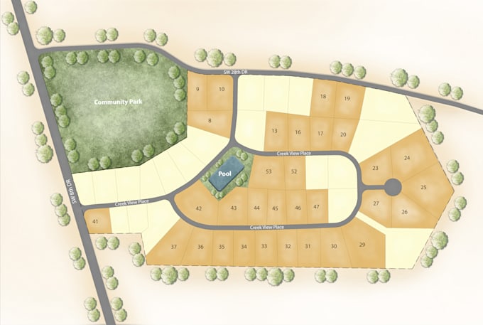 Render site plans, subdivisions, and plat map illustrations for real ...