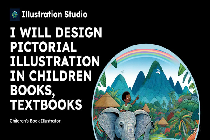 Design pictorial illustration in children books and textbook by ...