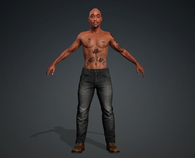 Create a fully rigged 3d character from 3 or more photos by Skovarovic | Fiverr