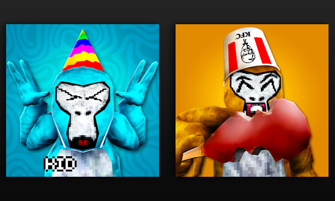 Create a professional gorilla tag profile picture