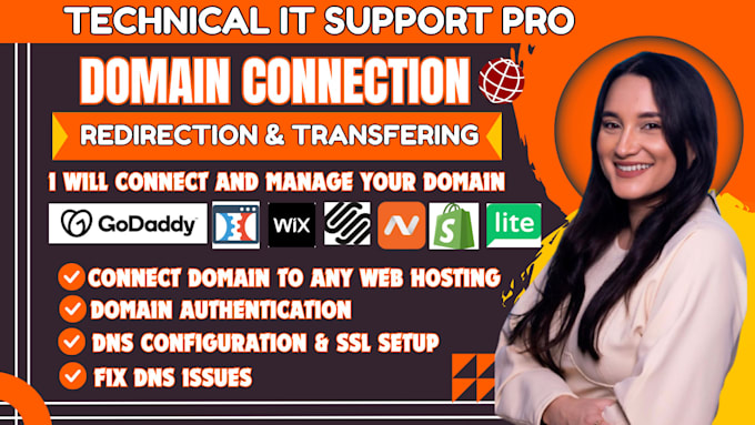 Connect, redirect domain to shopify, godaddy domain to wix, or systeme io by Claudia_reece | Fiverr