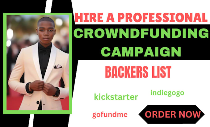 Generate active backers list for kickstarter, gofundme, indiegogo ...