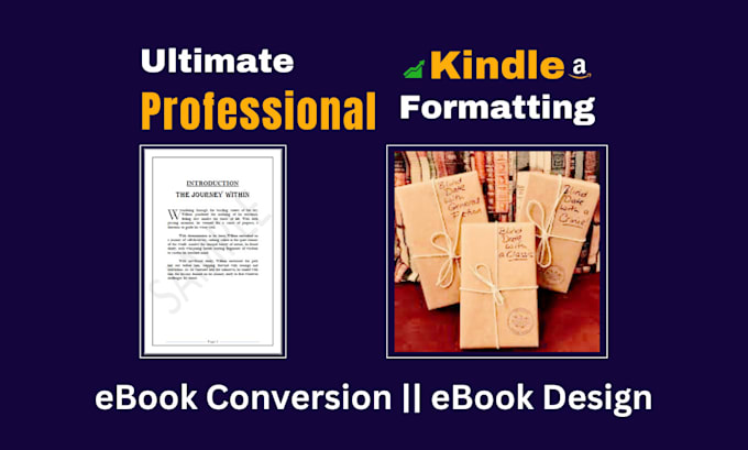 Professional amazon kindle book formatting ebook conversion and design ...