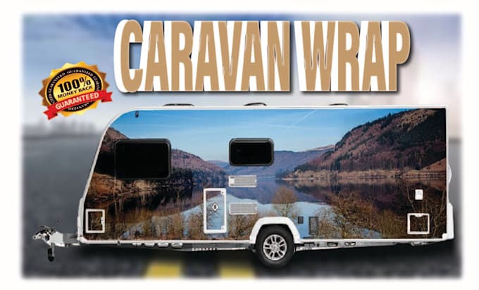 Design caravan wrap,camper,van,trailer wrap by Freyadaizy | Fiverr