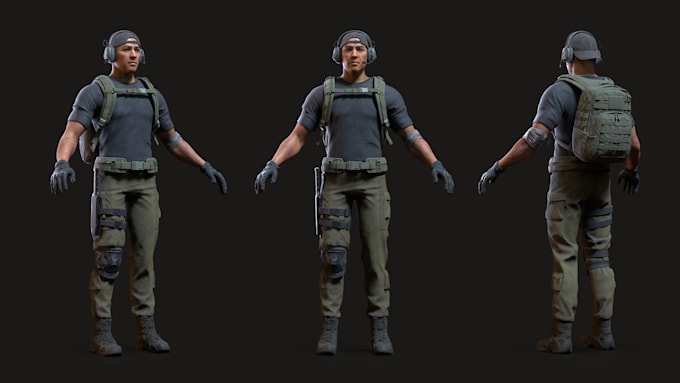 Remodel,3d character, bake, pbr, texture, 3d rig ue, daz model sculpt ... Remodel,3d character, bake, pbr, texture, 3d rig ue, daz model sculpt ...