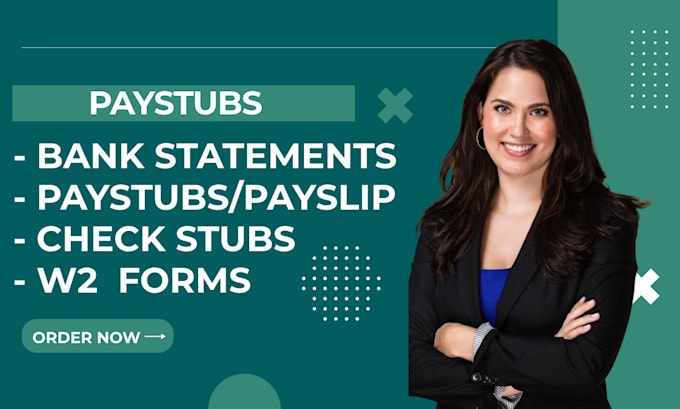 Design adp paystub, check stub, pay stubs, and w2 form and deliver in 3 ...