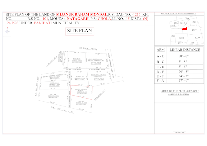 Do property site plan and plot layout with master plan by Akashsa693 | Fiverr