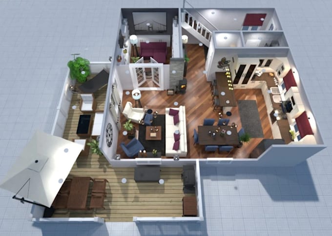 Create 3d floor plan with the planner 5d by Mehreen_muazzam | Fiverr