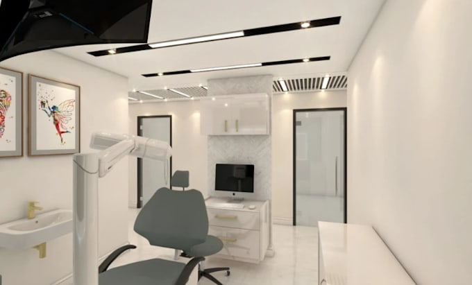 Do dental clinic 3d cgi interior design with 3d rendering by Tyrone ...